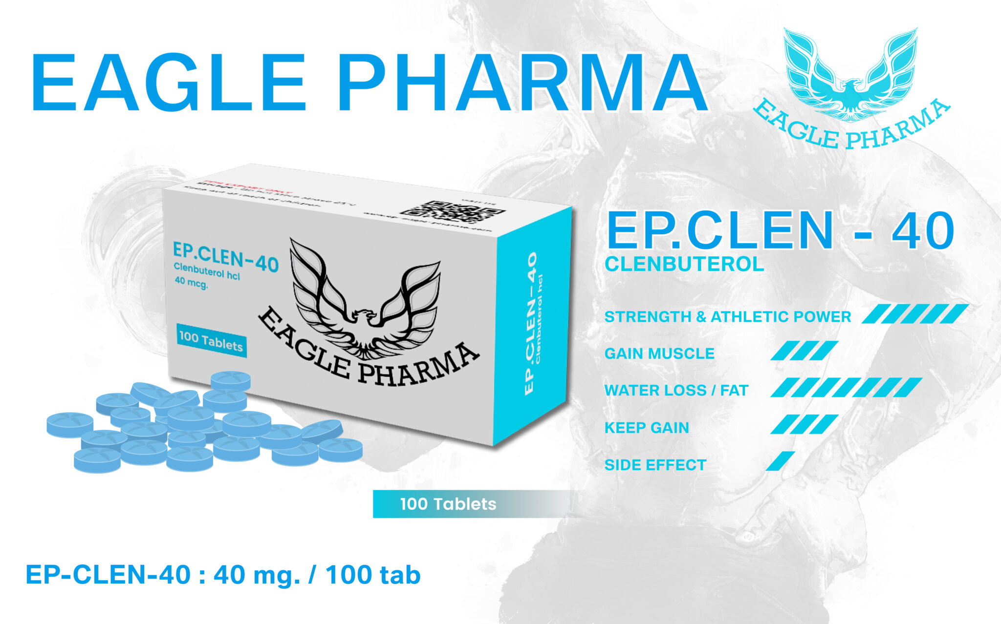 TABLETS CLEN 40/100 tabs - EAGLE PHARMA